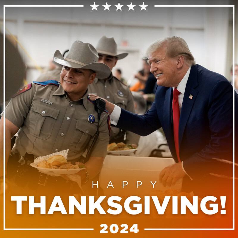 A warm Thanksgiving greeting from President-Elect Donald Trump – World ...