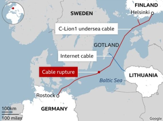 Reports: Chinese ship is main suspect in cutting of two Baltic Sea undersea telecom cables ...